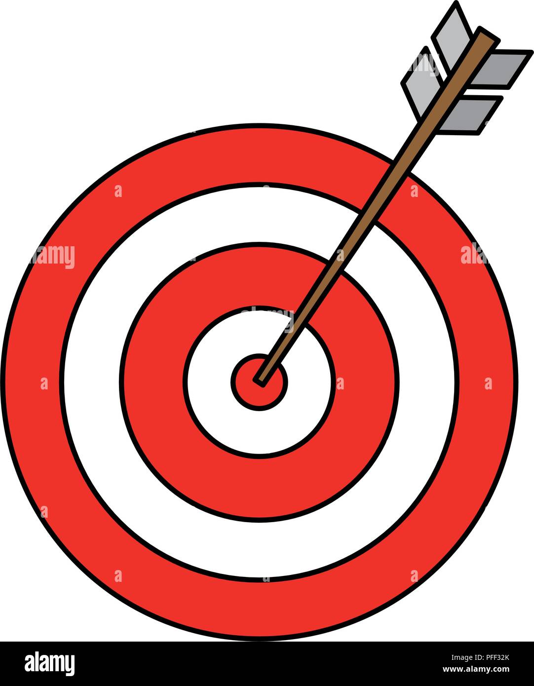 target with arrow icon Stock Vector Image & Art - Alamy