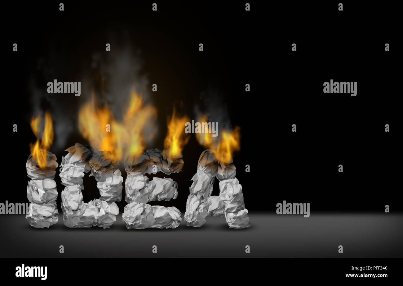 Ideas concept and creative inspiration symbol with 3D illustration ...