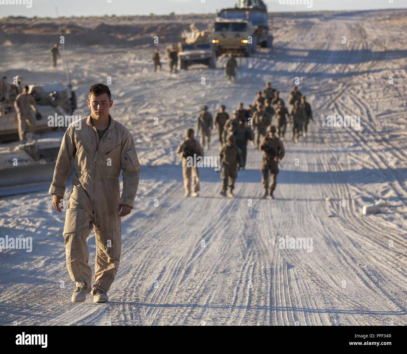 Marines with Alpha Company, 4th Combat Engineer Battalion, 4th Marine ...
