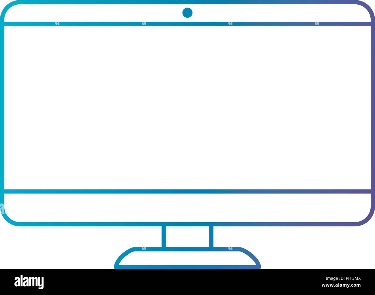 monitor computer isolated icon Stock Vector Image & Art - Alamy