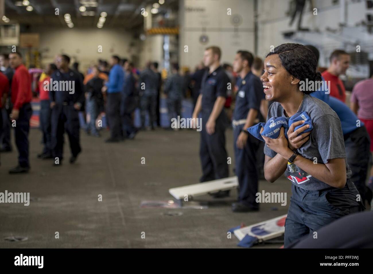 ATLANTIC OCEAN (June 12, 2018) Yeoman Seaman Gabriel Collins, from ...