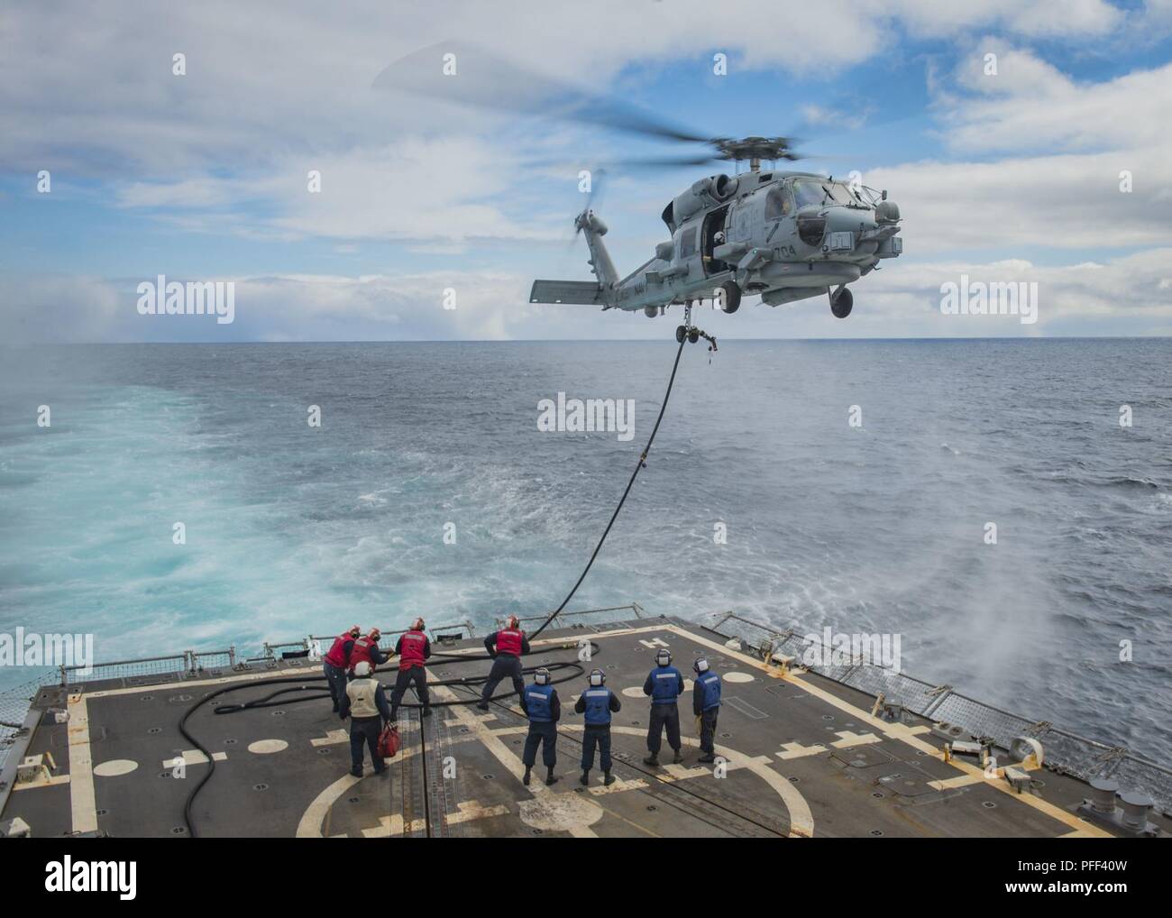 NORWEGIAN SEA (June 13, 2018) Sailors assigned to the guided-missile ...