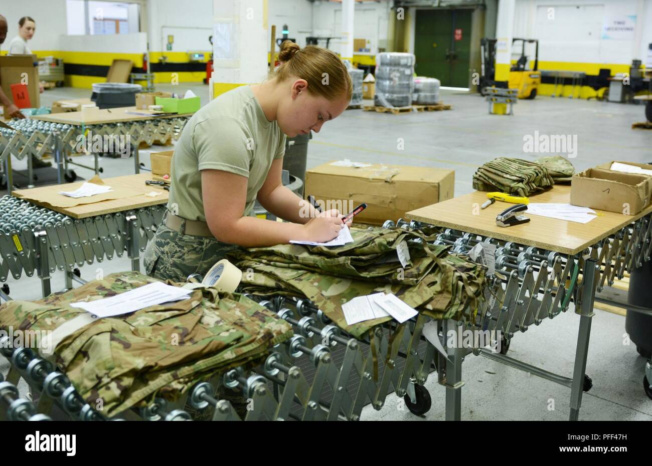 U.S. Air Force Amn. Haley Brown, a 125th Fighter Wing Logistics ...