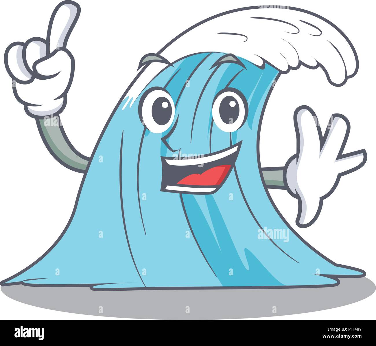 Finger splash surf wave cartoon Stock Vector Image & Art - Alamy