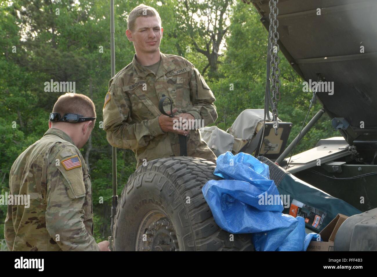 New York Army National Guard Spc. Gary Burch, assigned to 2nd platoon ...