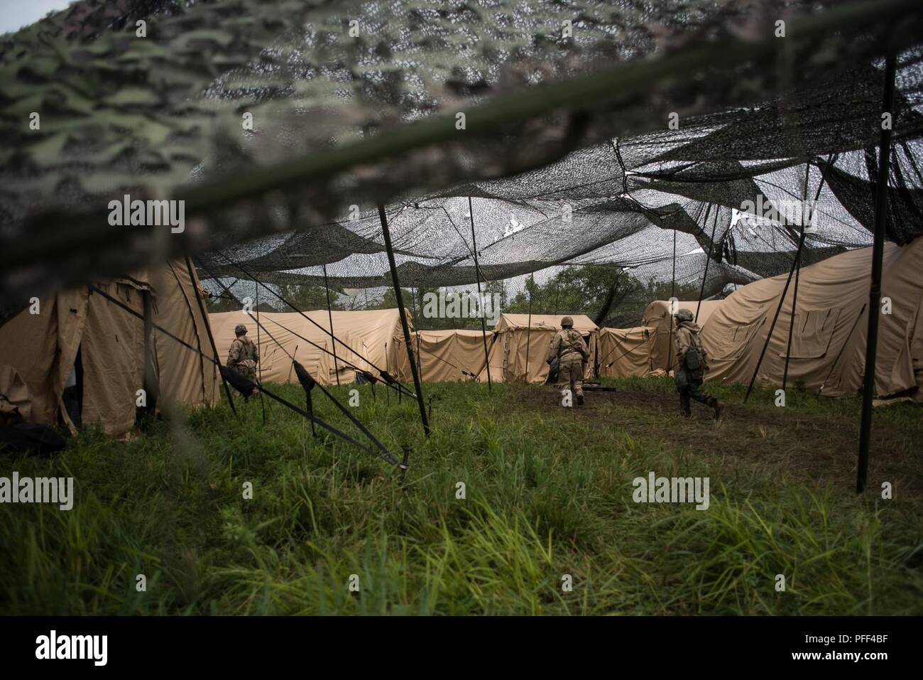 Oklahoma Army National Guard Soldiers assigned to the 45th Field ...