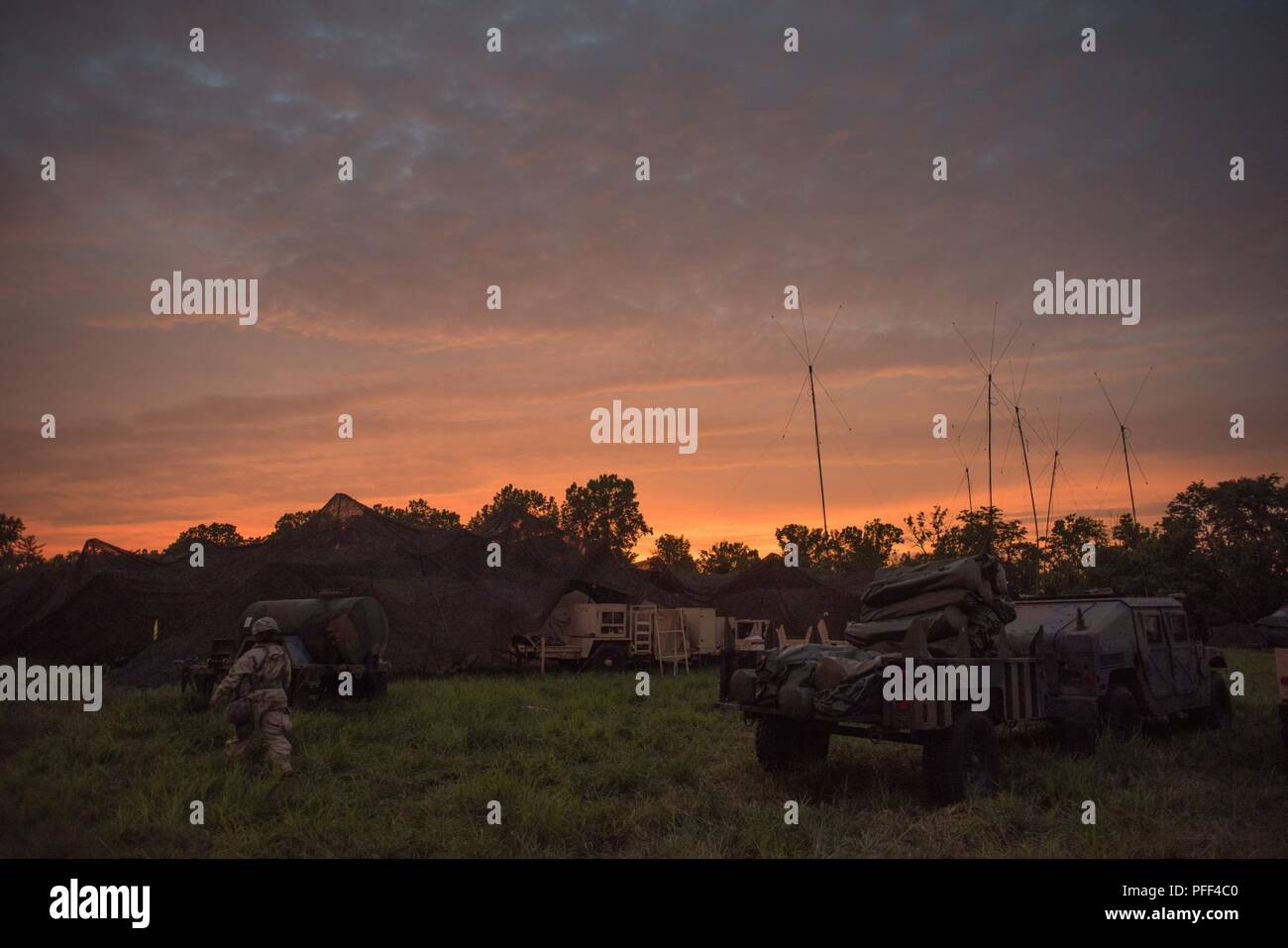 An Oklahoma Army National Guard Soldier assigned to the 45th Field ...