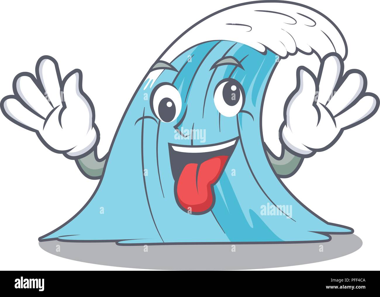 Crazy splash surf wave cartoon Stock Vector Image & Art - Alamy