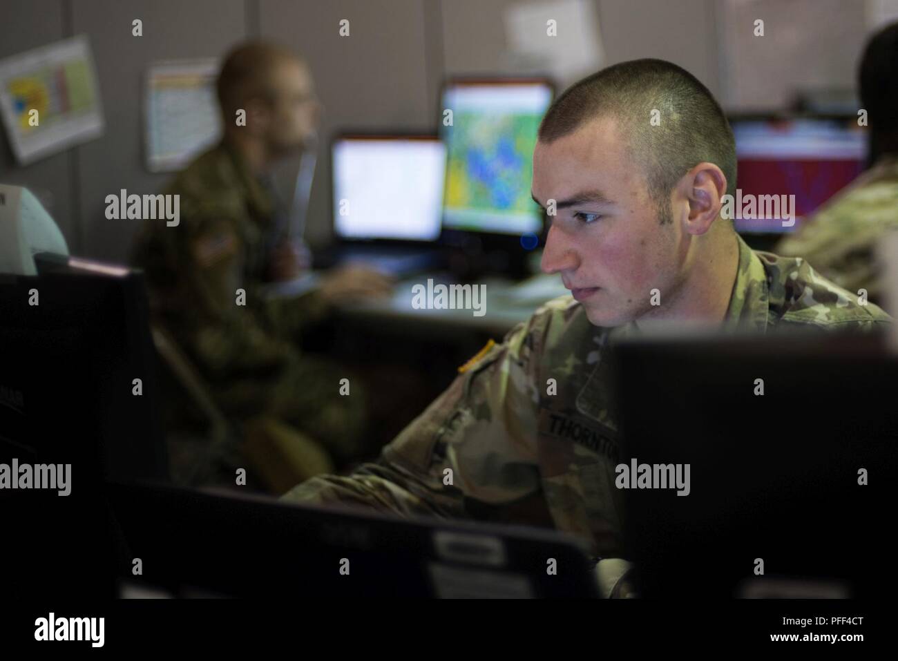 Spc. Darren Thornton, cavalry scout with 1st Squadron, 180th Cavalry ...