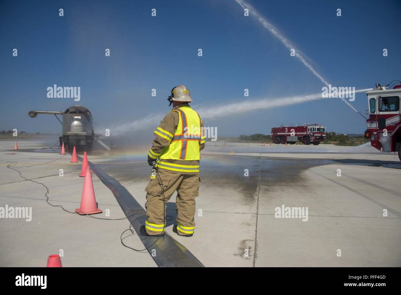 Mobile aircraft fire trainer hi-res stock photography and images - Alamy