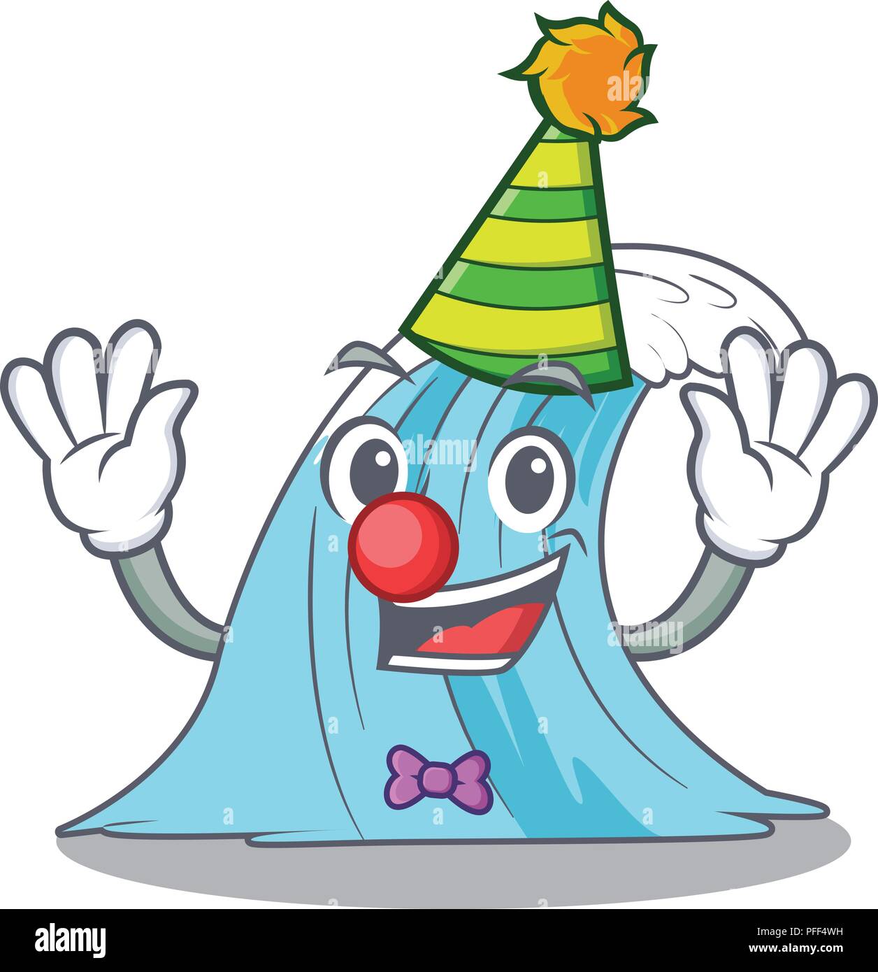 Clown splash surf wave cartoon Stock Vector Image & Art - Alamy