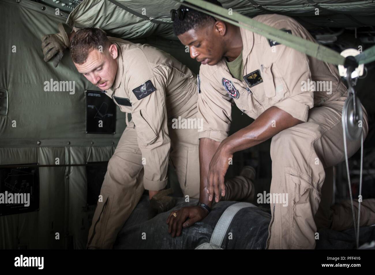 UNDISCLOSED LOCATION, MIDDLE EAST – U.S. Marine Corps Cpl. Reid Geyer (left) and Sgt ...