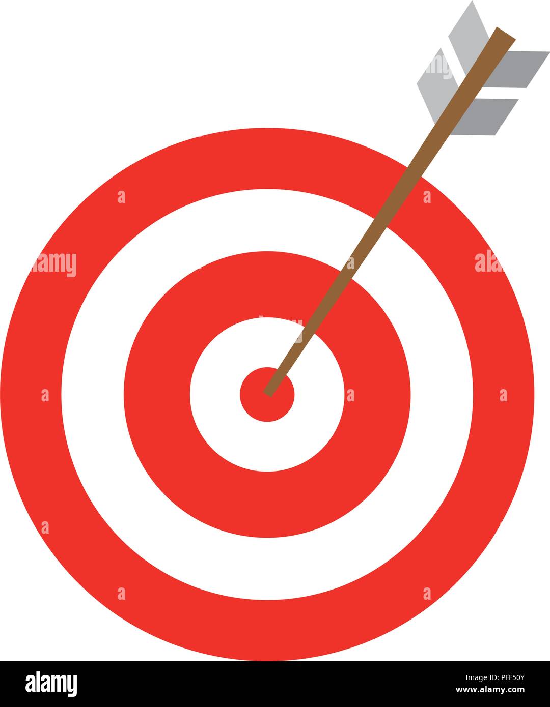 target with arrow icon Stock Vector Image & Art - Alamy