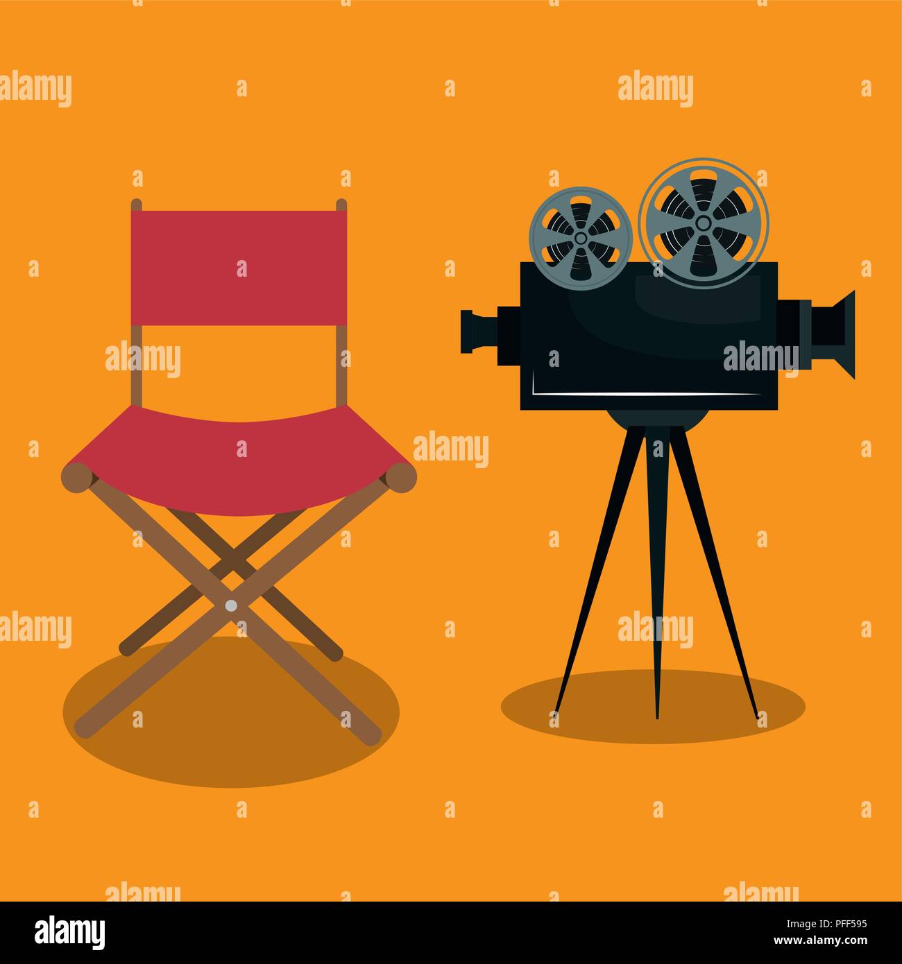 Casting camera film production Stock Vector Images - Alamy