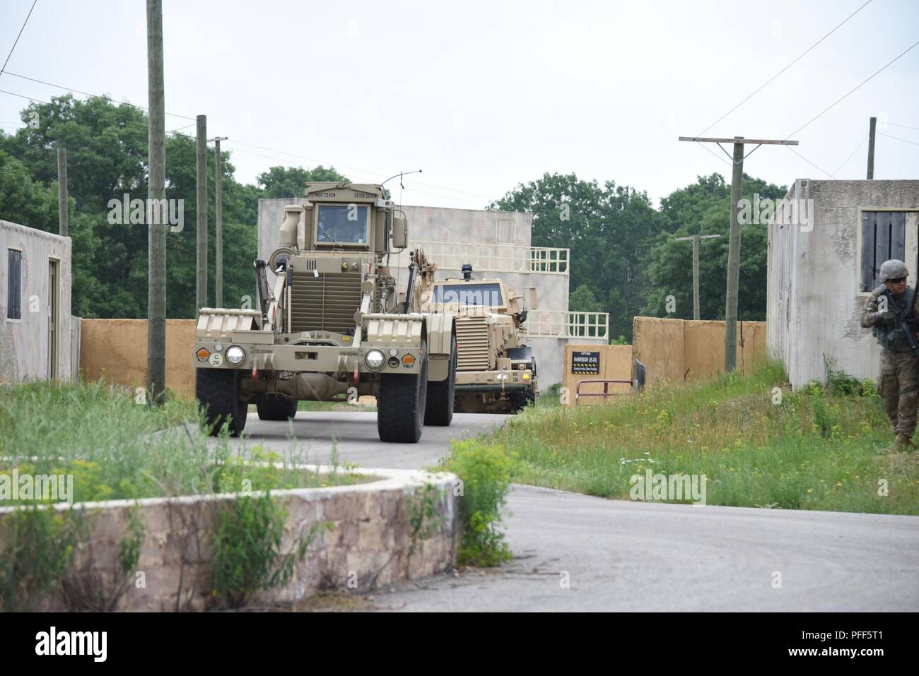 Soldiers with the 905th Engineer Battalion part of the Wisconsin ...