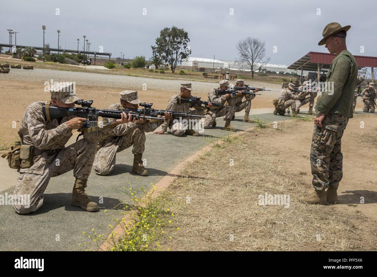 A primary marksmanship instructor with Edson Range, Weapons and Field ...