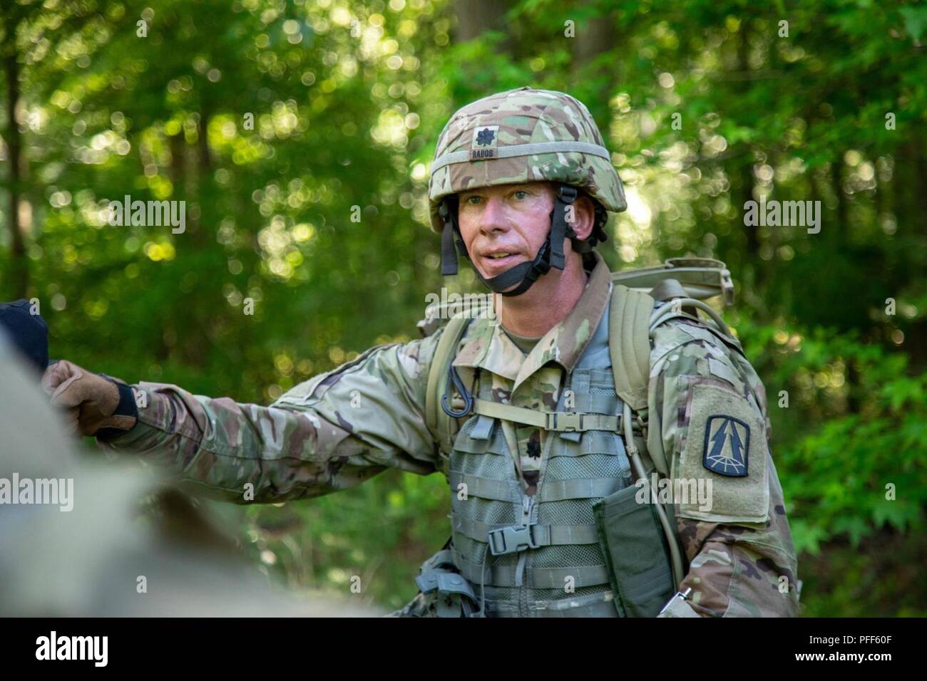 U.S. Army Reserve Lt. Col. Tim Rados, deputy chief of staff for ...