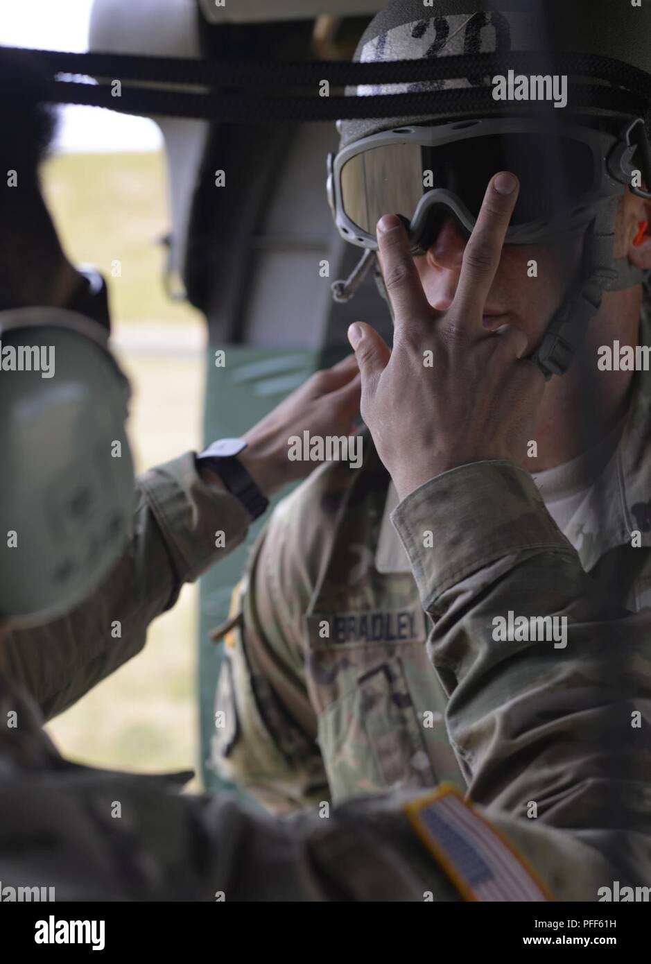 An Army National Guard Soldier completes a Rappel Master Personnel ...