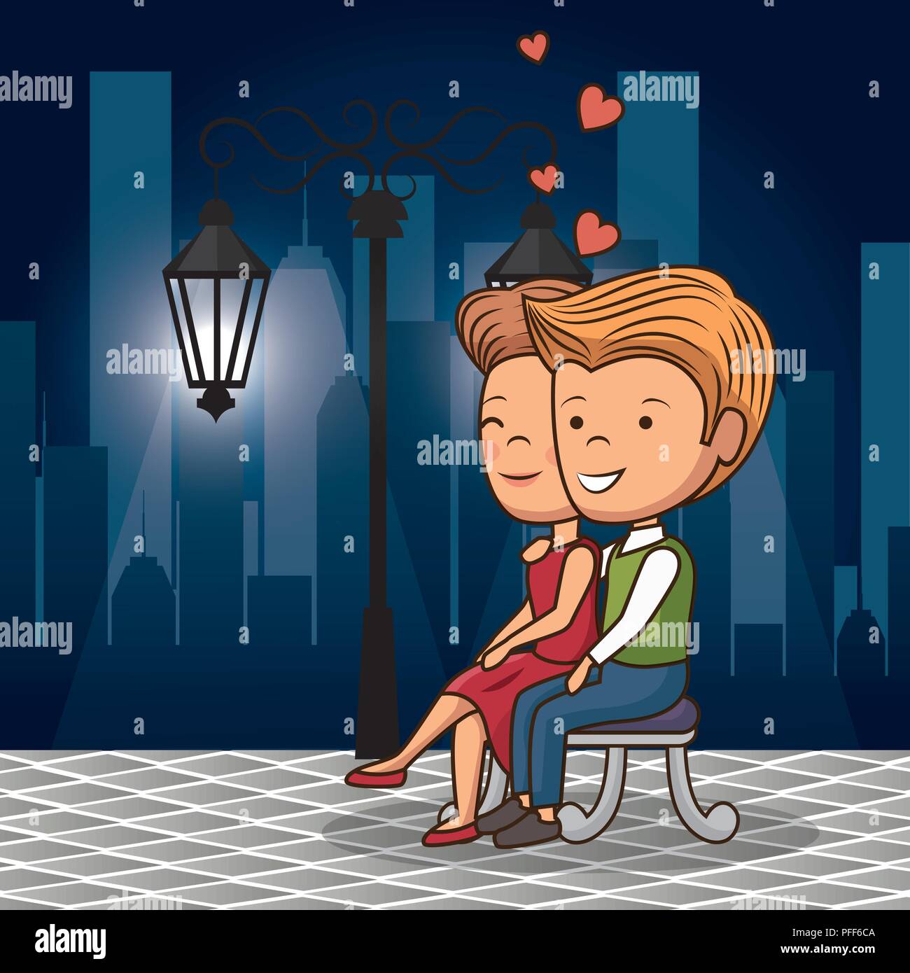 Girlfriend street Stock Vector Images - Alamy