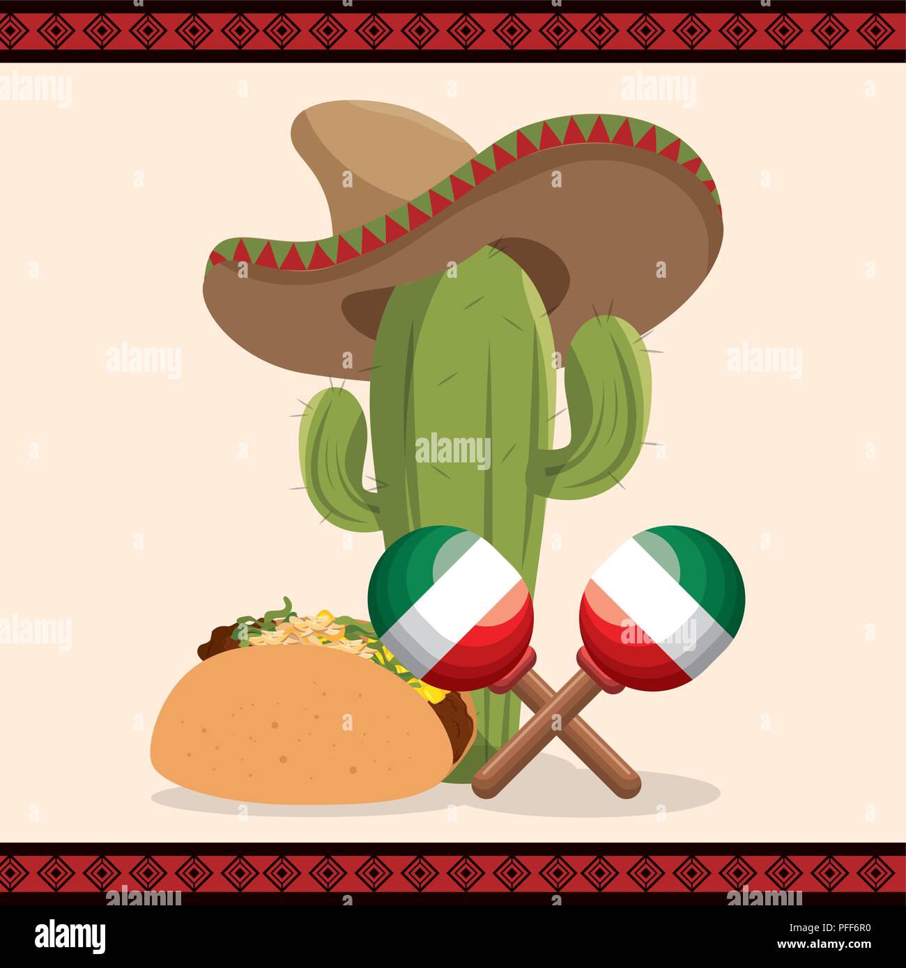 Traditional mexican artistic style Stock Vector Images - Alamy