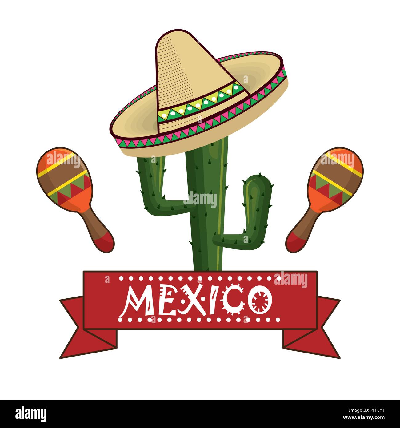 cactus with mexican culture icons Stock Vector Image & Art - Alamy