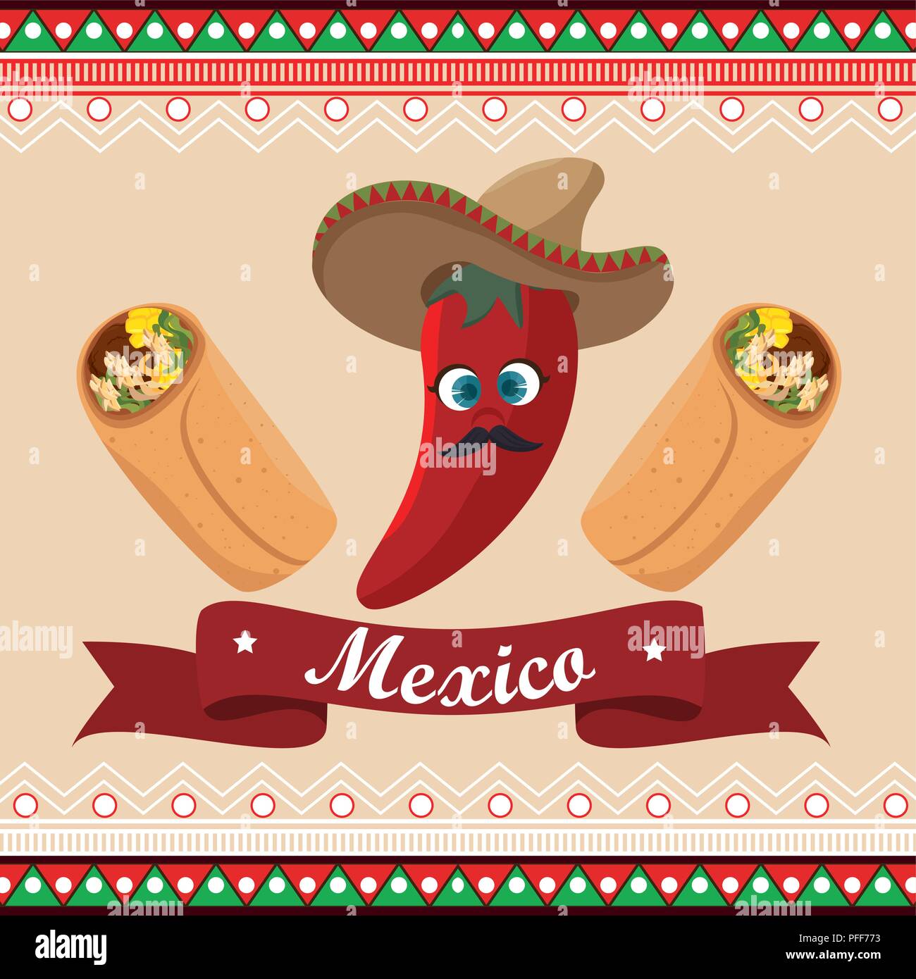 chili pepper mexican character Stock Vector Image & Art - Alamy