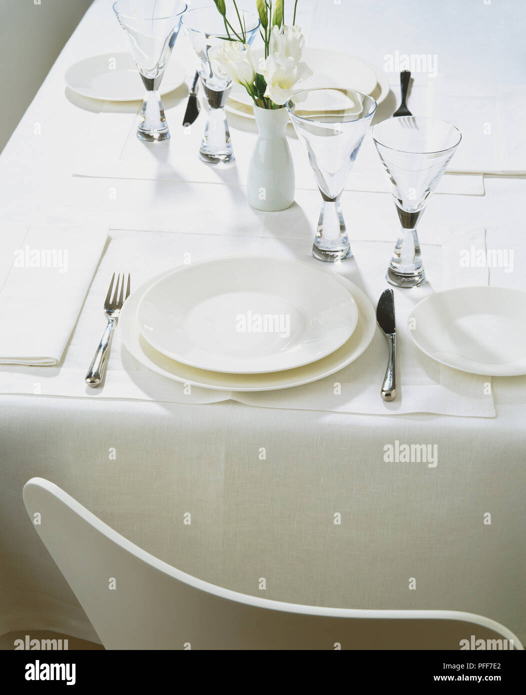 Table set for dining Stock Photo - Alamy