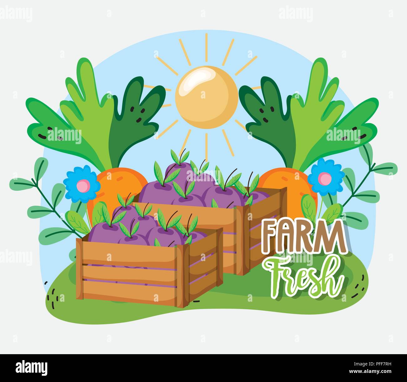 Farm fresh cartoons Stock Vector Image & Art - Alamy