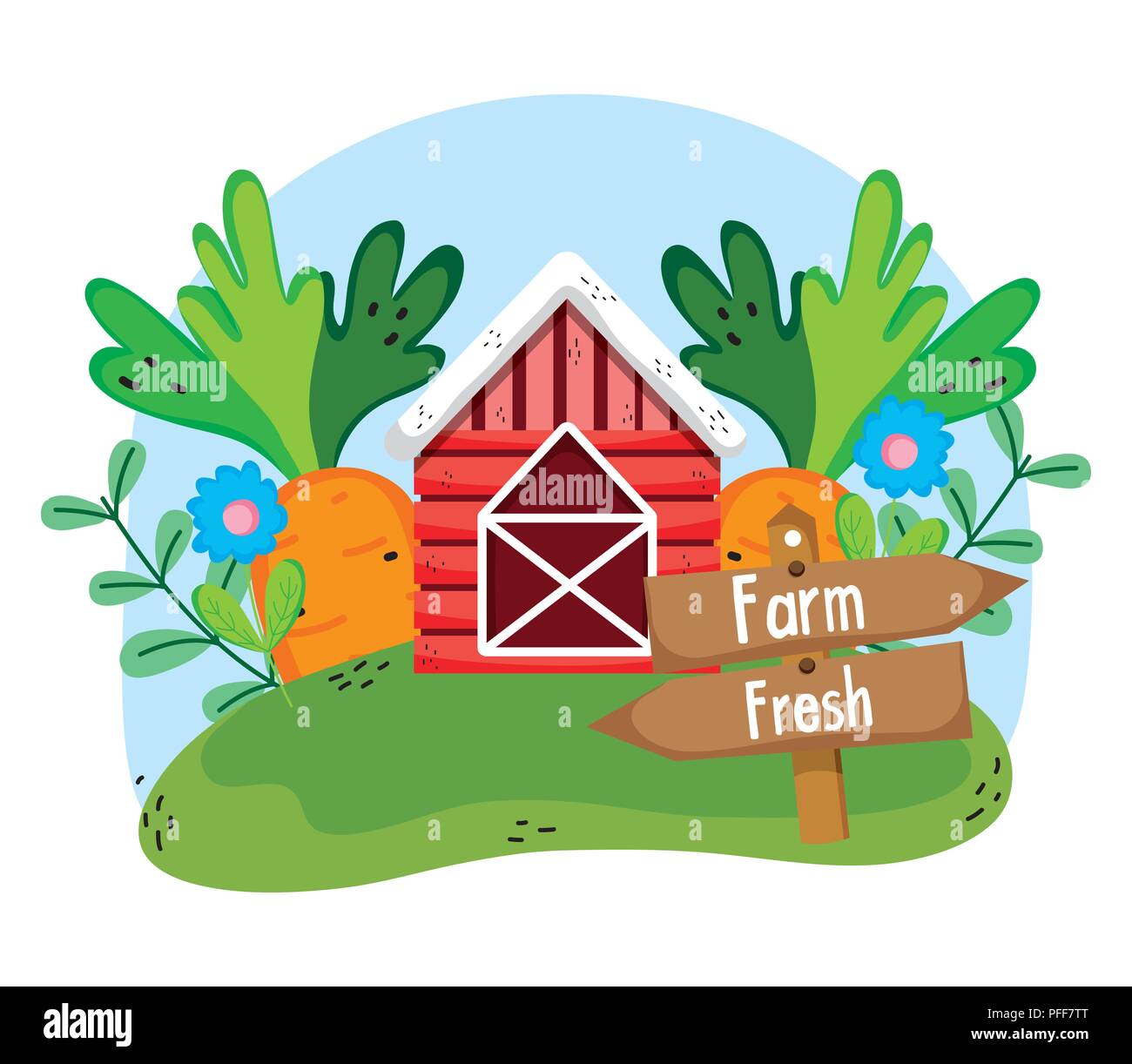 Farm fresh cartoons Stock Vector Image & Art - Alamy