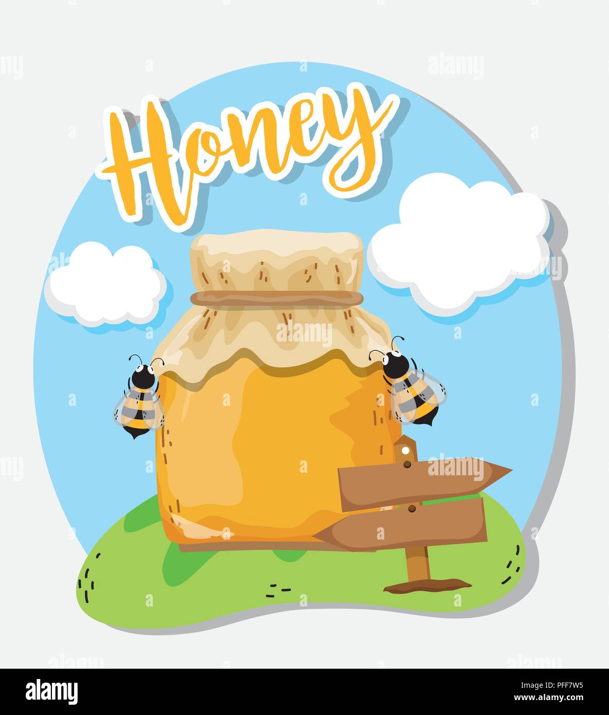 Farm fresh honey Stock Vector Image & Art - Alamy