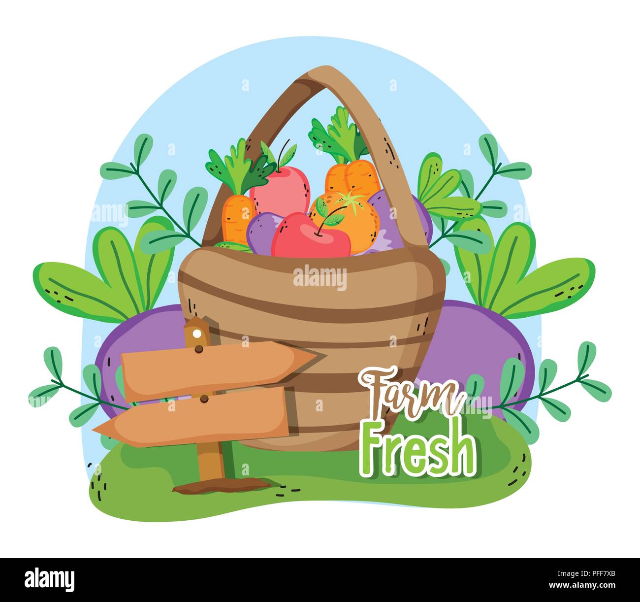 Farm fresh cartoons Stock Vector Image & Art - Alamy