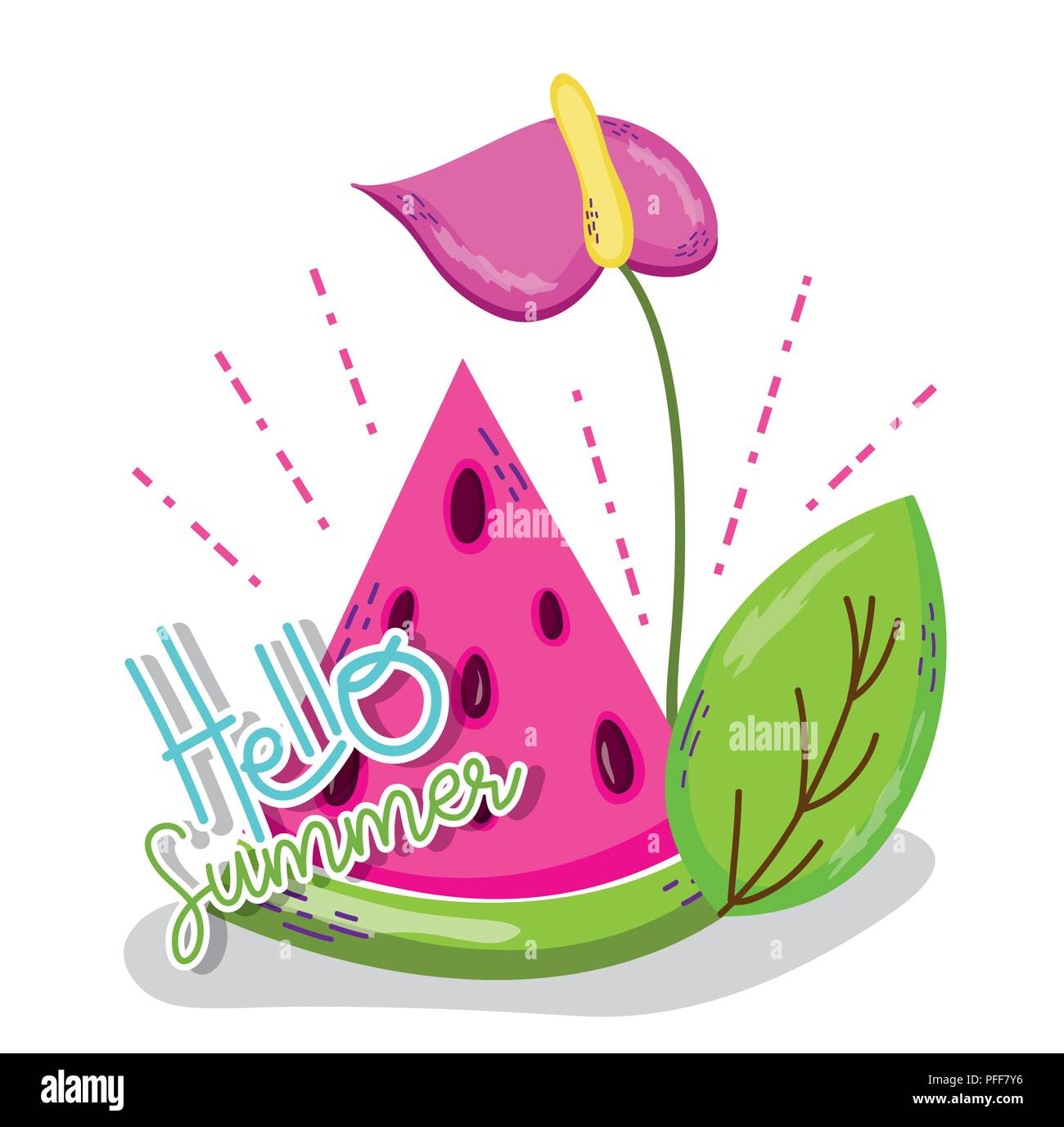 Hello summer cartoons Stock Vector Image & Art - Alamy