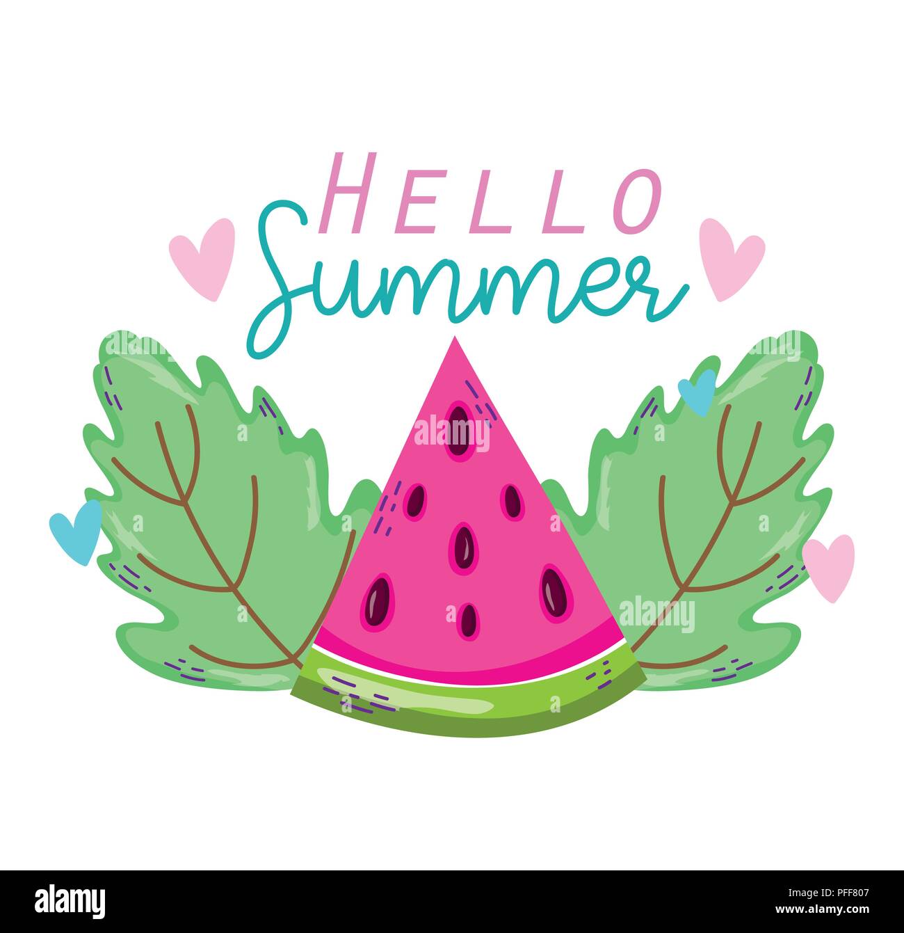 Hello summer cartoons Stock Vector Image & Art - Alamy