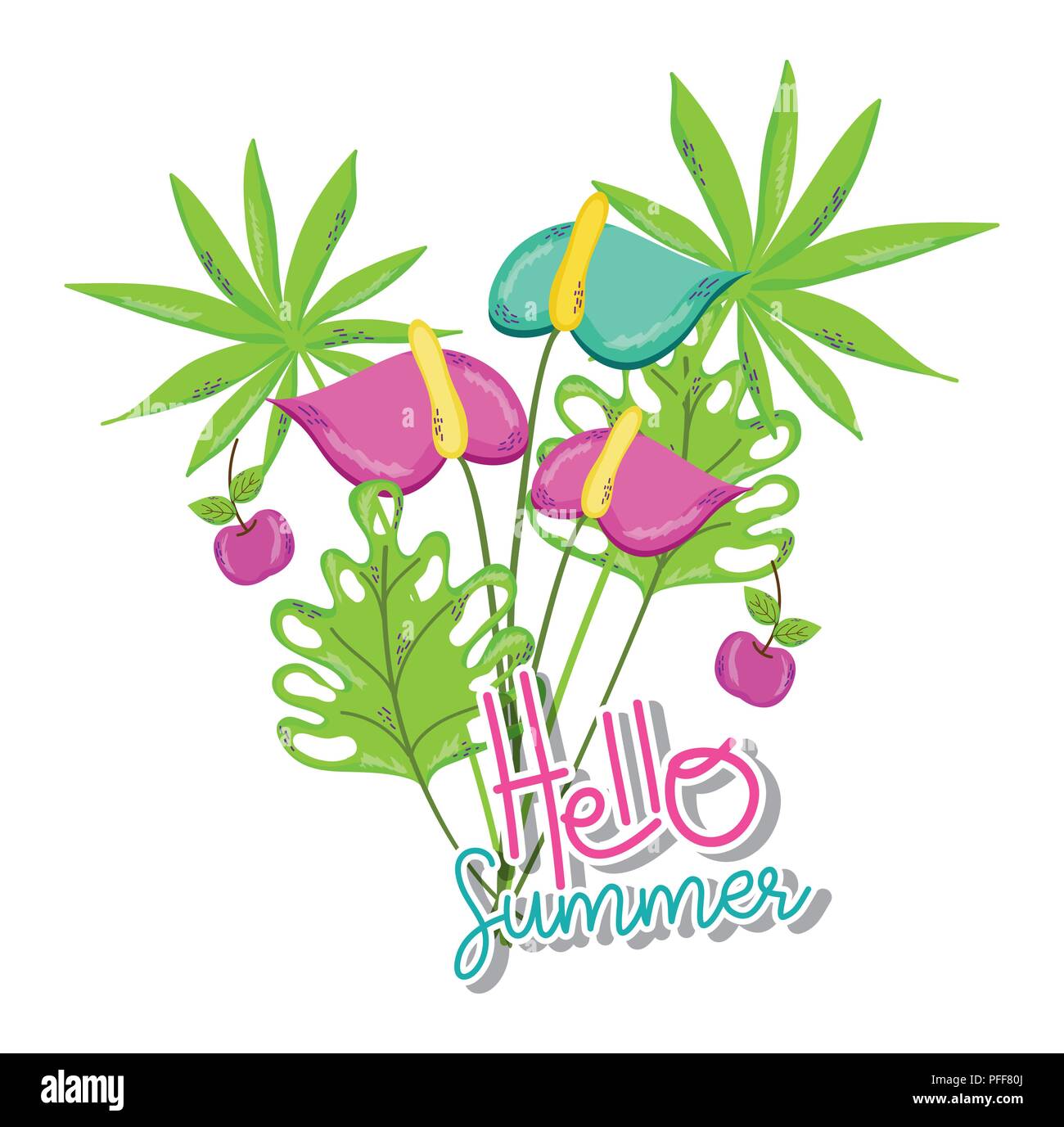 Vintage summer cartoons Cut Out Stock Images & Pictures - Alamy