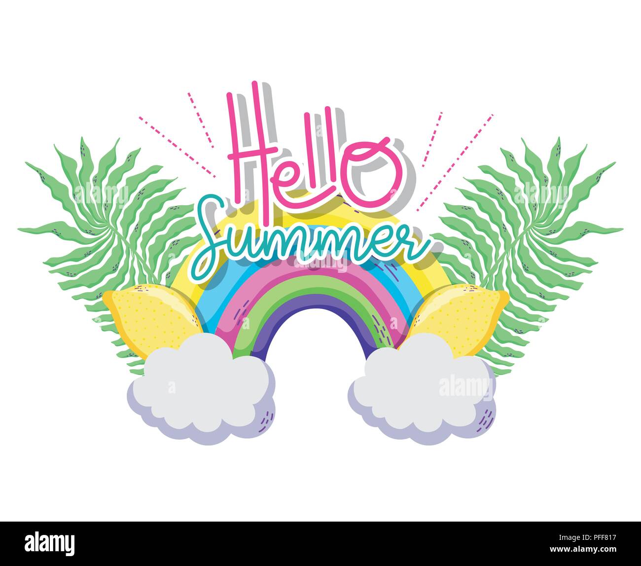 Hello summer cartoons Stock Vector Image & Art - Alamy
