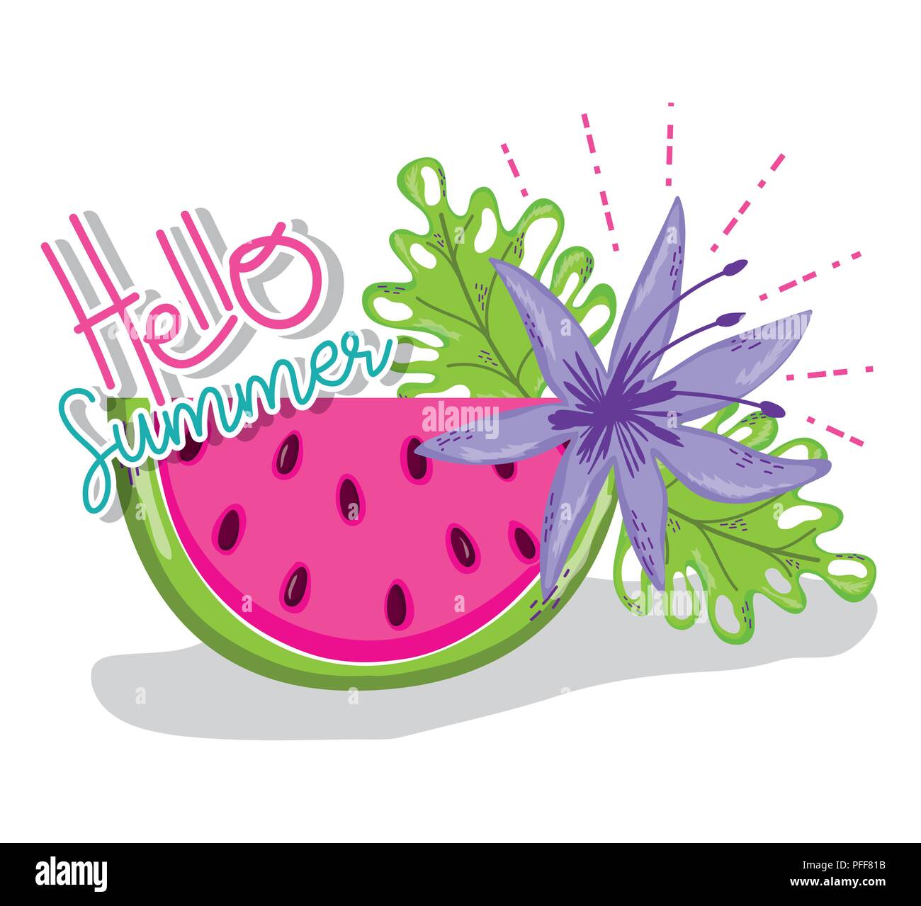 Hello summer cartoons Stock Vector Image & Art - Alamy