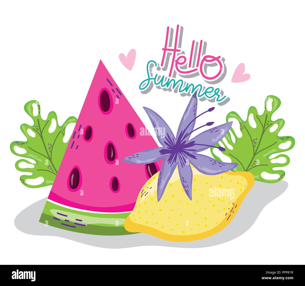 Hello summer cartoons Stock Vector Image & Art - Alamy