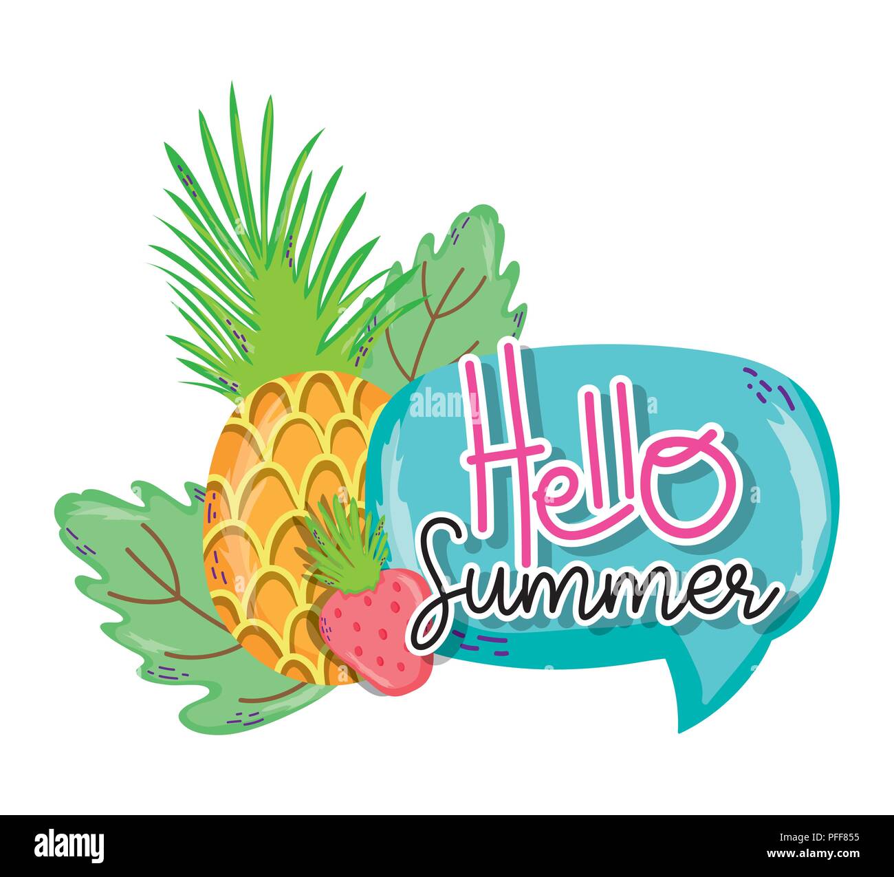 Hello summer cartoons Stock Vector Image & Art - Alamy