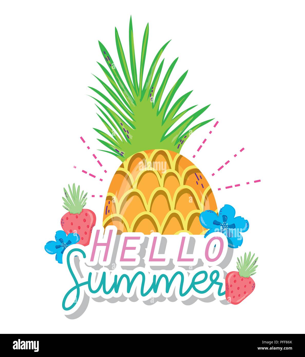 Hello summer cartoons Stock Vector Image & Art - Alamy