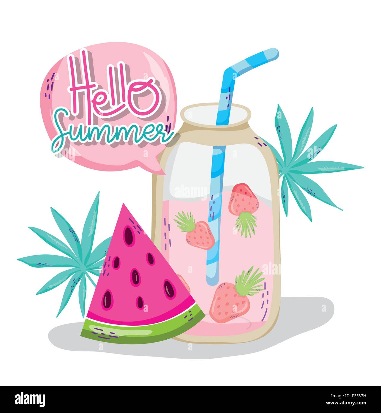 Vintage summer cartoons Cut Out Stock Images & Pictures - Alamy