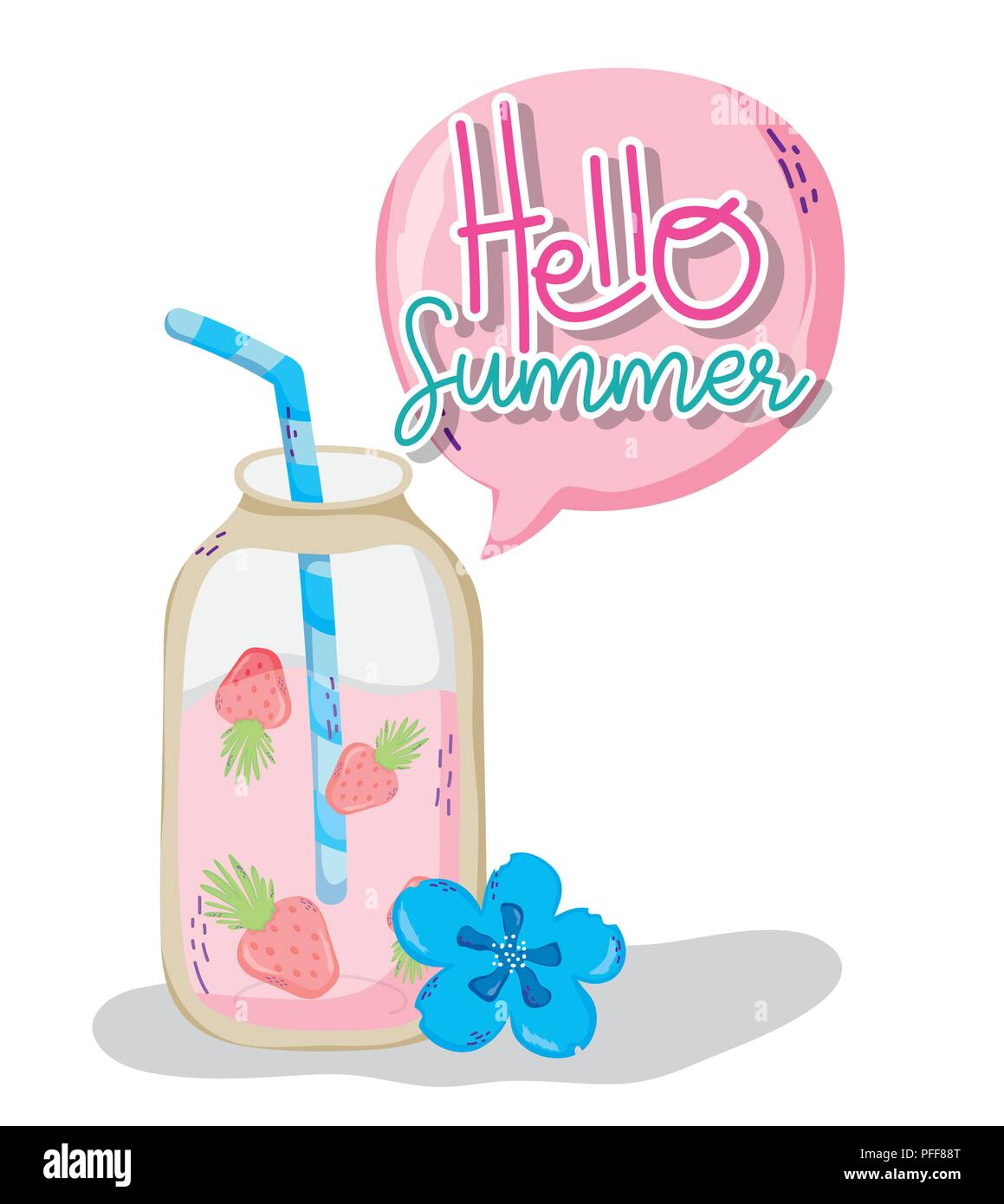 Hello summer cartoons Stock Vector Image & Art - Alamy