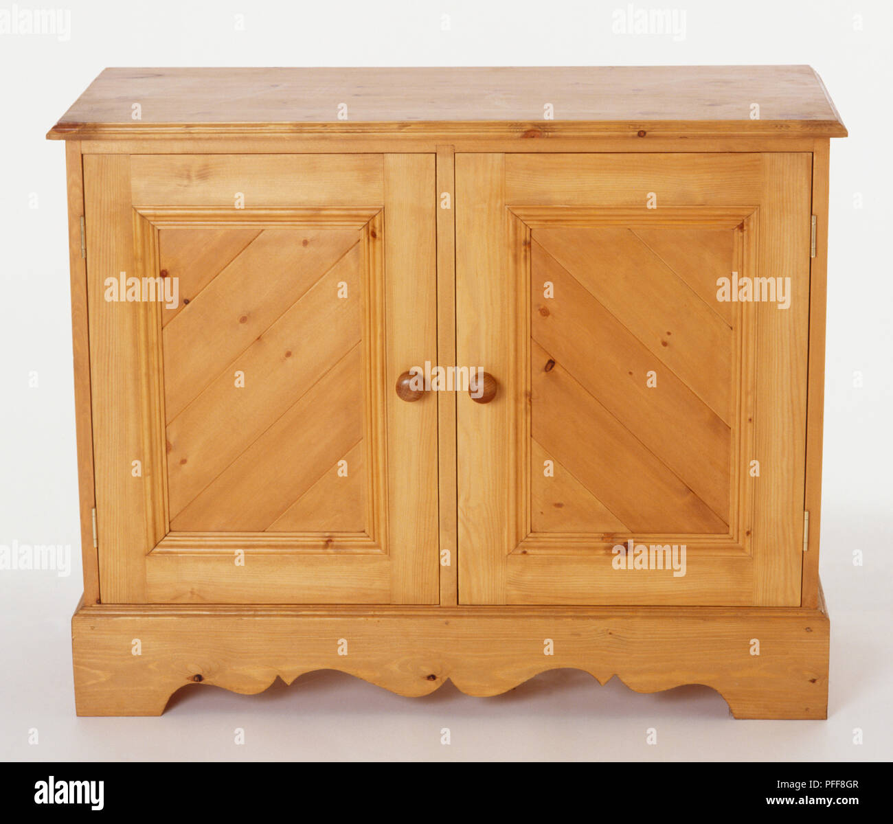 Wooden cabinet, front view Stock Photo - Alamy