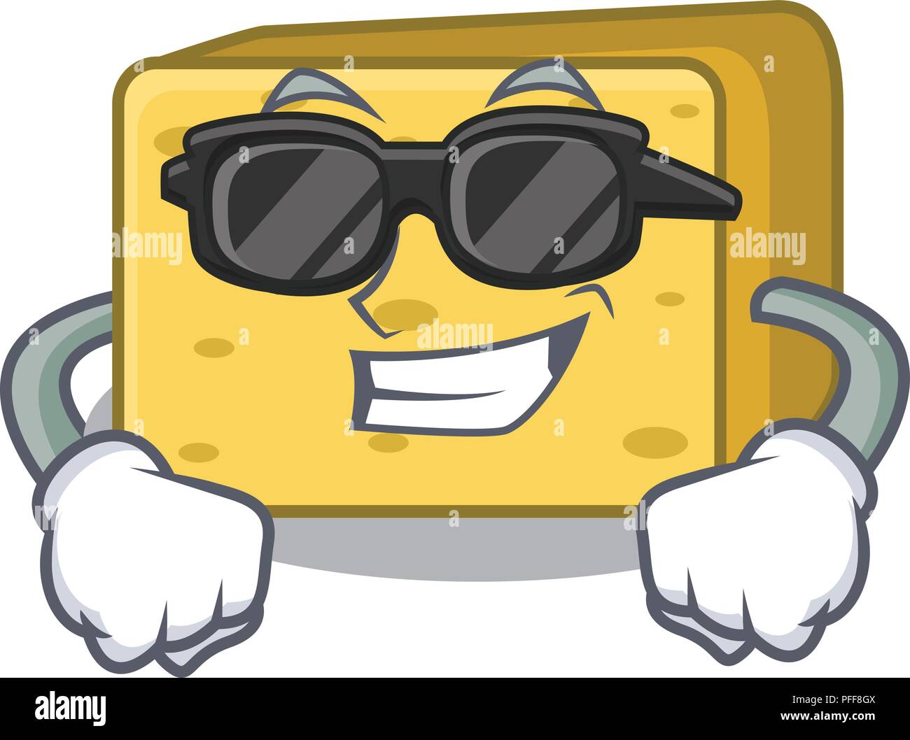 Super cool character fresh gouda cheese Stock Vector Image & Art - Alamy