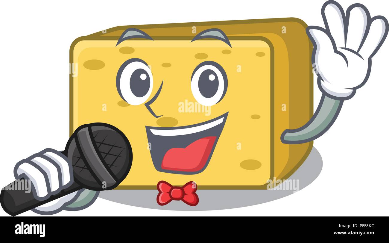 Singing gouda cheese pieces cartoon Stock Vector Image & Art - Alamy