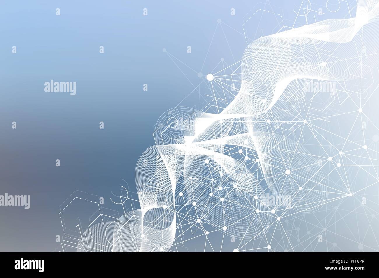 Big Data Visualization Background. Modern futuristic virtual abstract ...