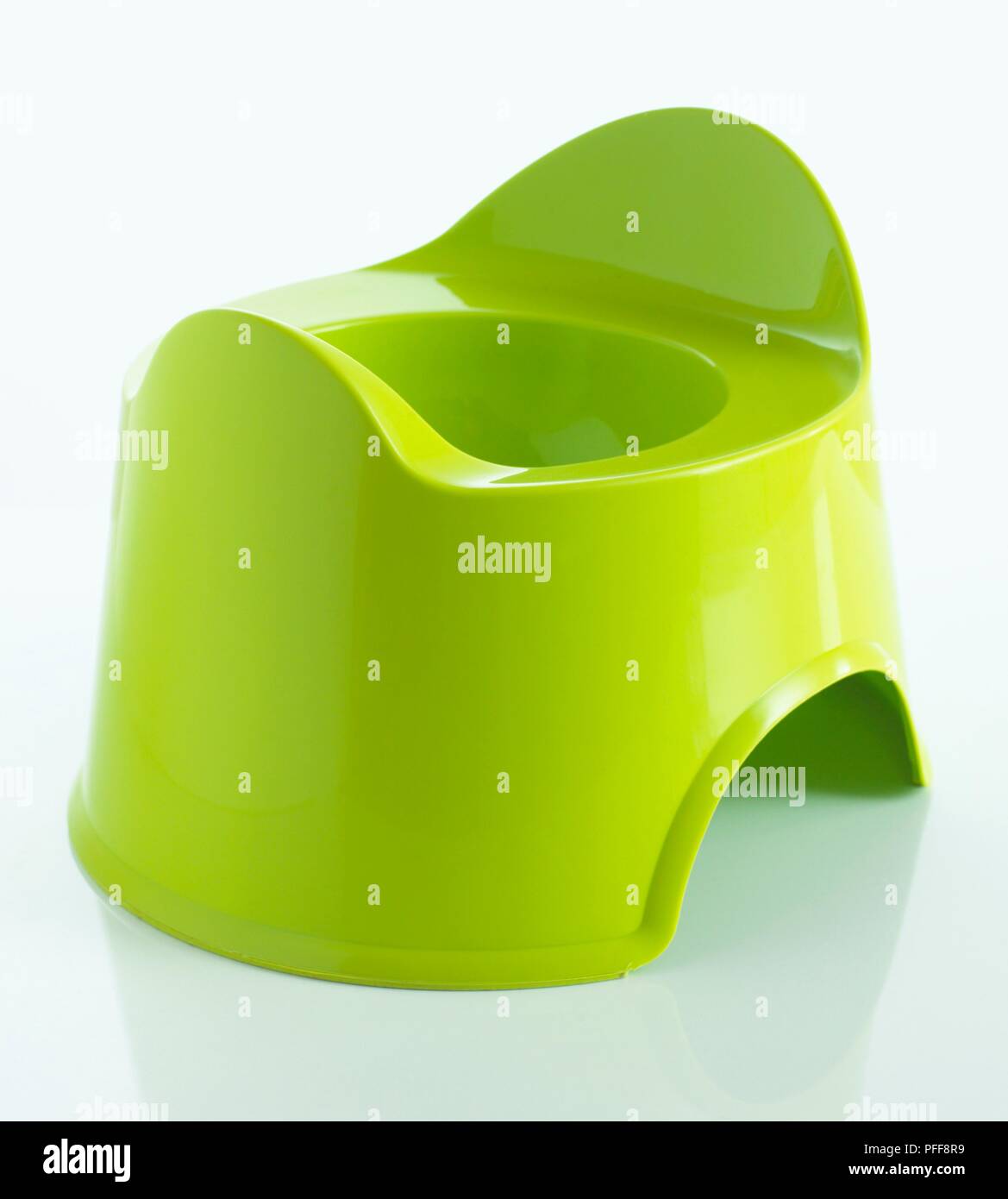 Green plastic potty Stock Photo - Alamy