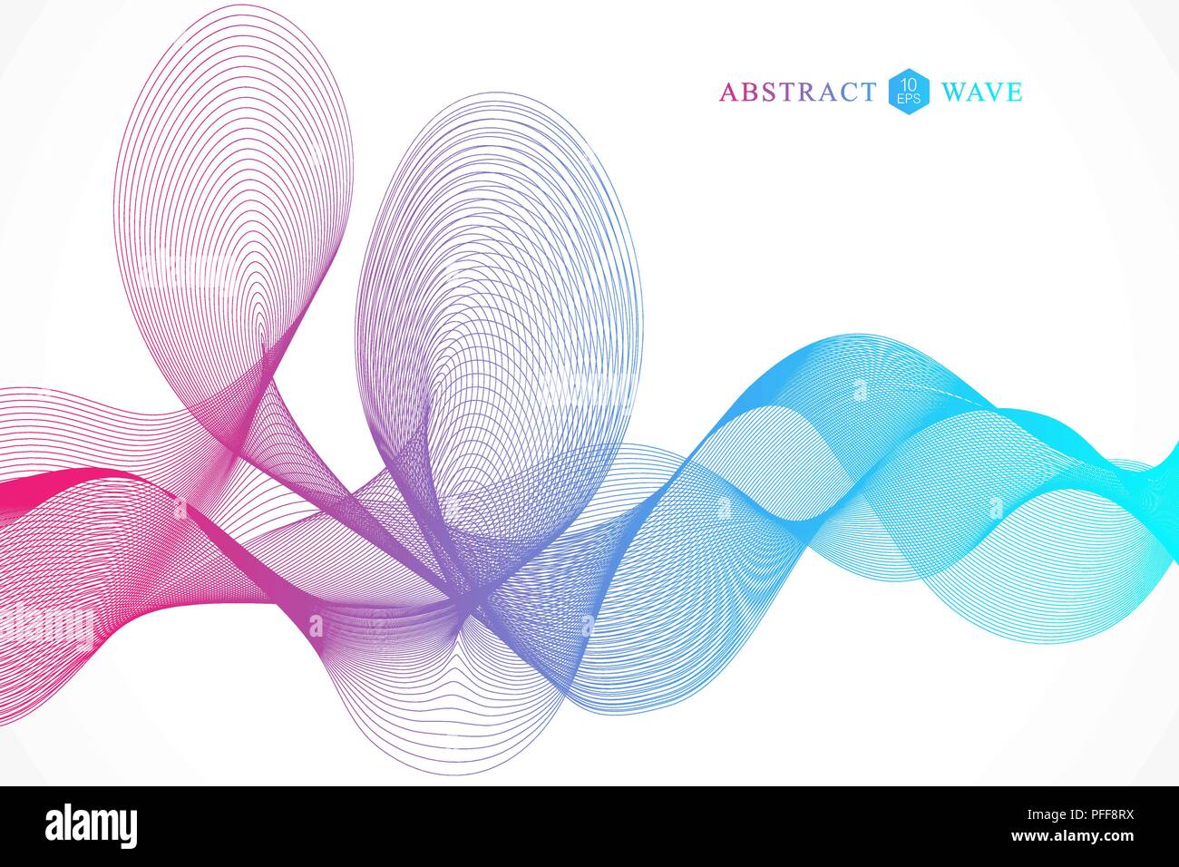 Abstract colorfull wave element for design. Big Data Visualization ...