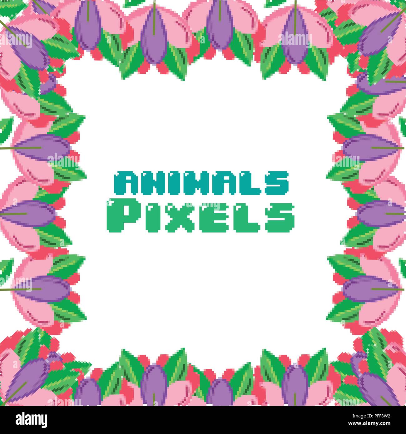 Pixel animals Stock Vector Images - Alamy