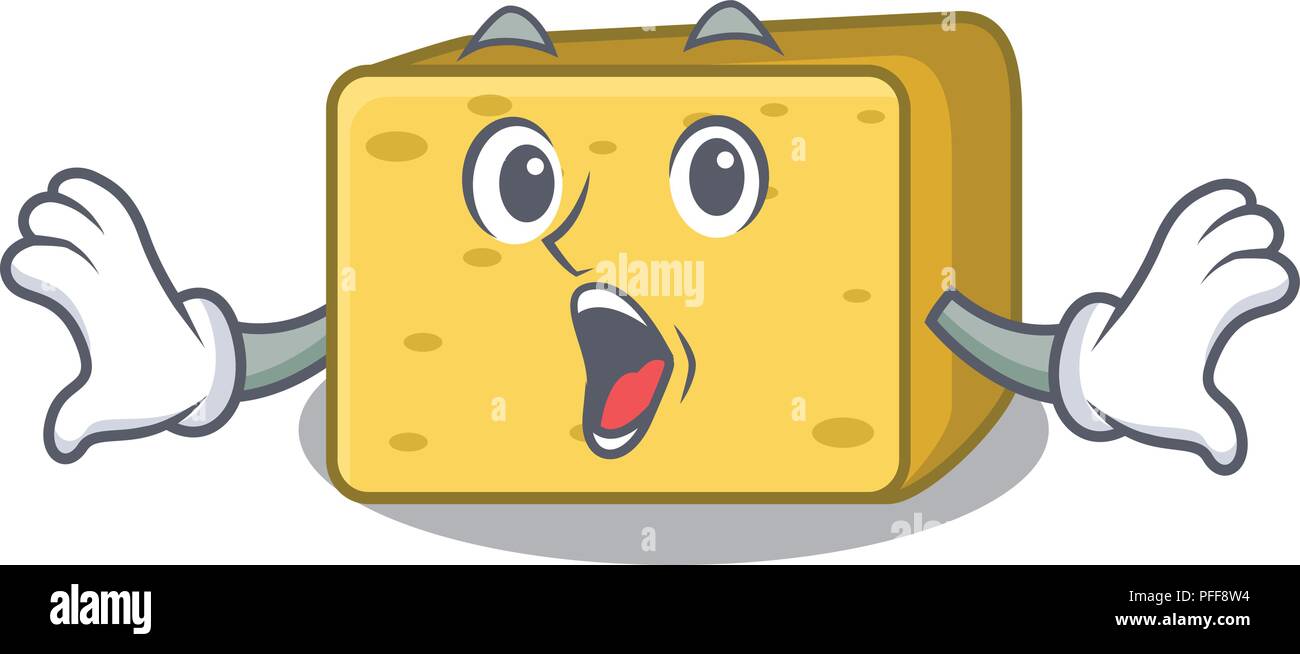 Surprised gouda cheese pieces cartoon Stock Vector Image & Art - Alamy