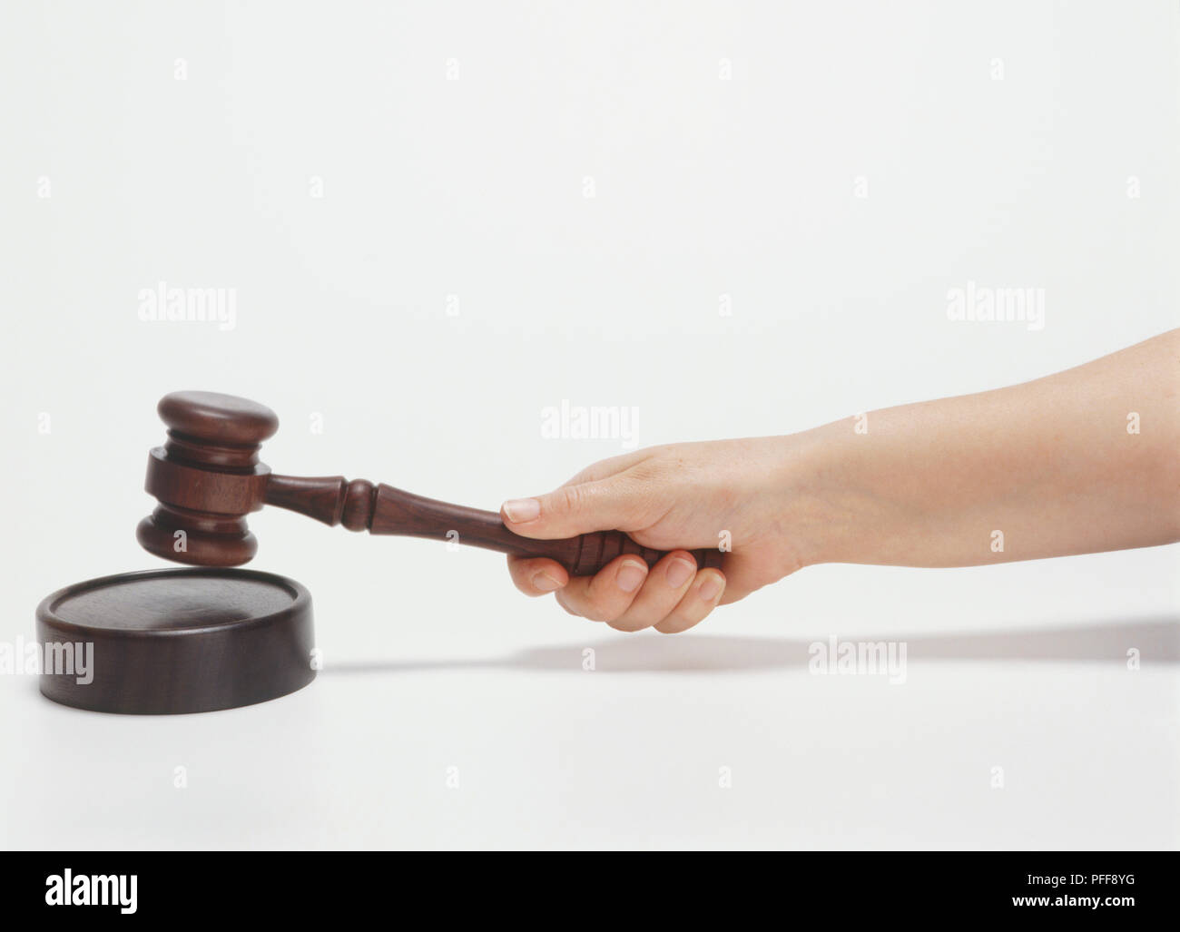 Hammer and Gavel as used in Court of Law Stock Photo - Alamy